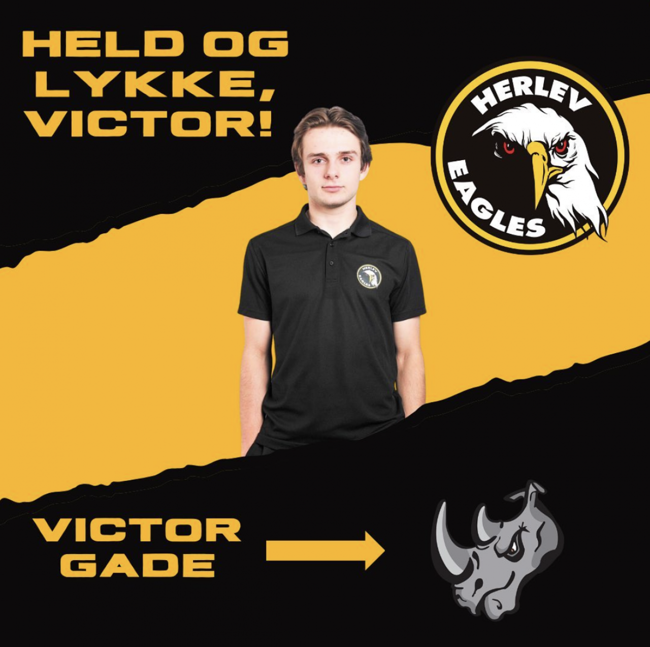Victor Gade stopper hos Herlev Eagles og tager til USA
